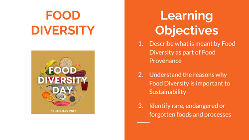 Food Diversity Day 2023 | Teaching Resources