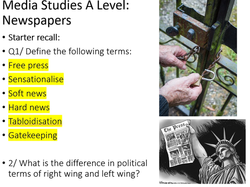 A Level media studies Educas The Times Partygate Boris newspaper ...