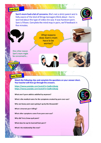 Pornography Dangers PSHE | Teaching Resources