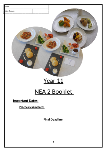 NEA2 Student Booklet | Teaching Resources