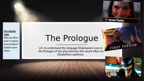 Romeo and Juliet: The Prologue (KS3) | Teaching Resources