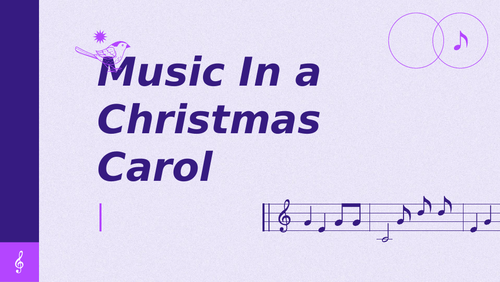 Music In A Christmas Carol PowerPoint | Teaching Resources