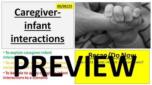 Caregiver-infant interactions - AQA A Level Psychology (Attachment ...