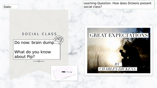 IGCSE Great Expectations Lesson: Class Chapters 1-8 | Teaching Resources