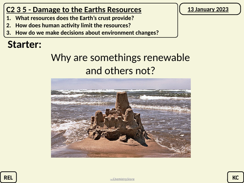 KS3 Chemistry AQA C2 3 5 Damage to the Earths Resources Lesson Bundle ...
