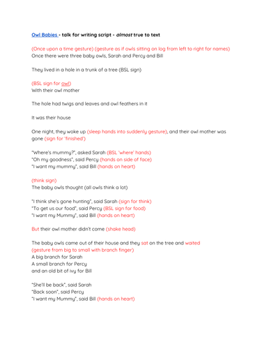 Owl Babies script and sequencing - ppt and cut and stick - EYFS or Year ...