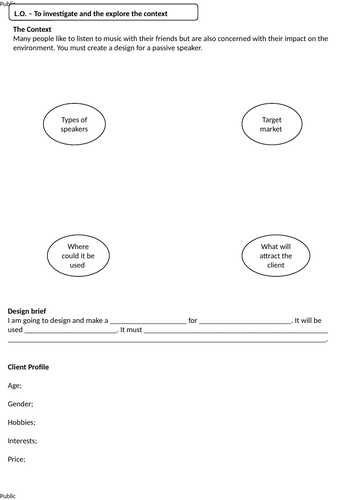 D&T KS3- Passive speaker | Teaching Resources