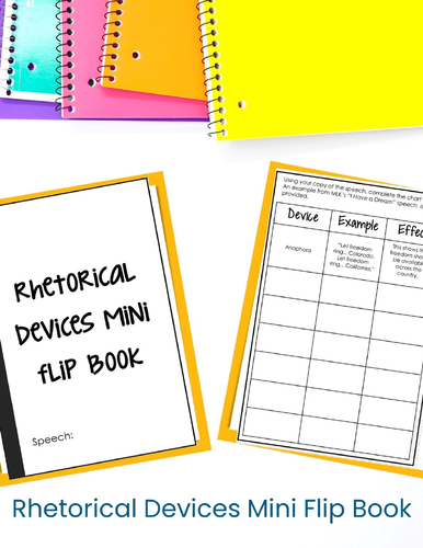 Rhetorical Analysis Mini Flip Book | Teaching Resources