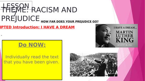 Racism and Prejudice Year 8&9 Drama | Teaching Resources