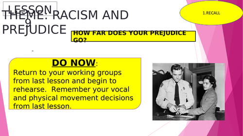 Racism and Prejudice Year 8&9 Drama | Teaching Resources