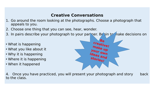 Speaking and Listening - Photograph stimuli for conversation and ...
