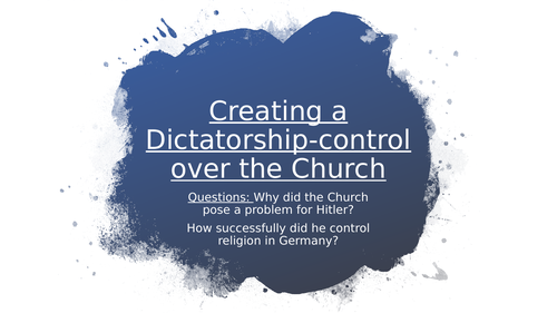 Nazi Control of the Church | Teaching Resources