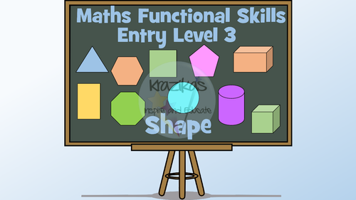 Functional Skills Maths - Entry Level 3 - Shape PowerPoint Lesson ...