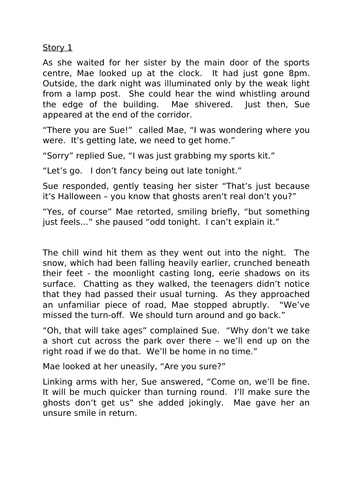 Pack of 3 KS2 Narrative Creative Writing Examples - Earthquakes ...