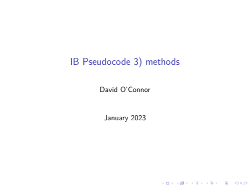 IB Computer Science :Pseudocode: - methods | Teaching Resources IB Computer Science :Pseudocode: - methods | Teaching Resources
