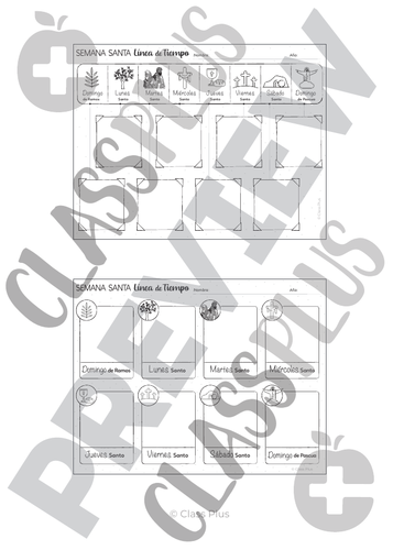 Semana Santa Línea de Tiempo | Teaching Resources