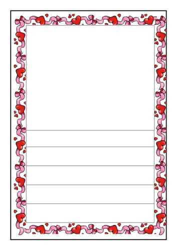 Valentine Drawing and Writing Frames | Teaching Resources