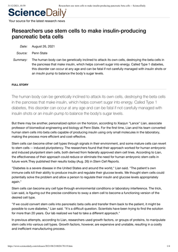 Stem Cell Research Task (OCR) | Teaching Resources