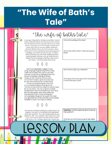 "The Wife of Bath's Tale" Lesson Plan | Teaching Resources