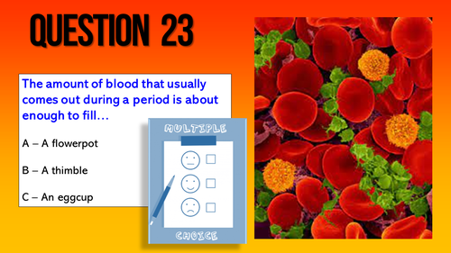 Puberty Quiz Teaching Resources