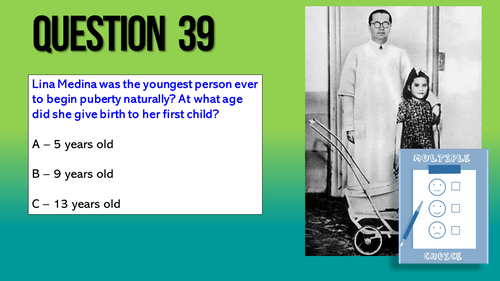 Puberty Quiz | Teaching Resources