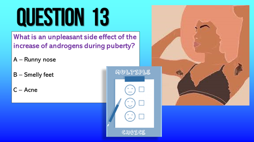 Puberty Quiz | Teaching Resources