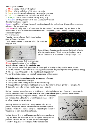 GCSE CCEA Double Award Physics Space Science Revision Notes | Teaching ... GCSE CCEA Double Award Physics Space Science Revision Notes | Teaching ...