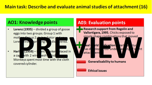 Animal studies of attachment - AQA A Level Psychology (Attachment ...