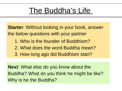 KS3 Buddhism - Complete unit of work! | Teaching Resources