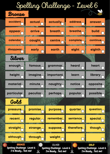 Spelling Challenge KS2 bundle | Teaching Resources