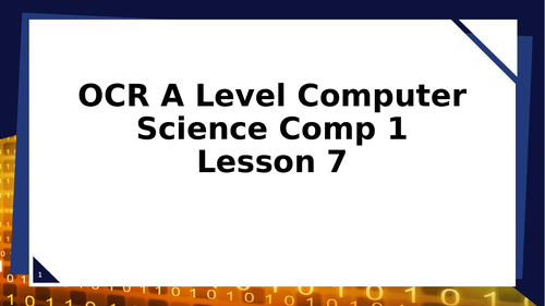 OCR ALevel Computer Science Comp 1 (Unit 1.1.2 Types of Processor ...