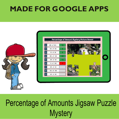 Percentage of Amounts Mystery Picture Reveal | Teaching Resources