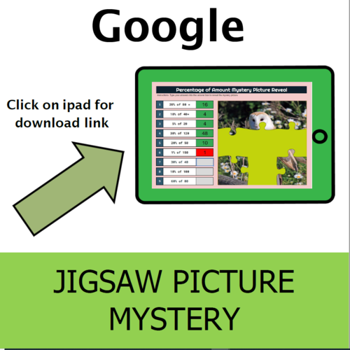 Percentage of Amounts Mystery Picture Reveal | Teaching Resources