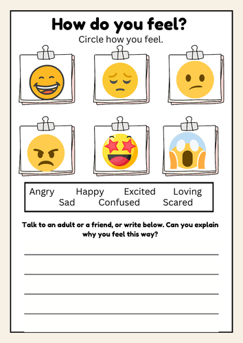 Emotional check in | Teaching Resources