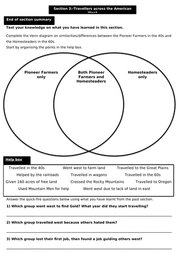 American West AQA8145 1-9 Revision Guide | Teaching Resources