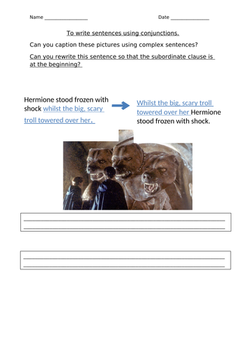 Harry Potter Conjunction Lesson | Teaching Resources