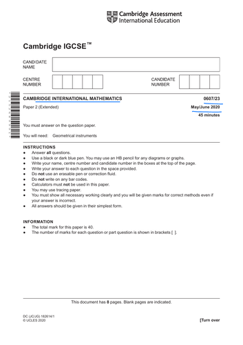 Guided Solution CIE 0607 October 2020 Paper 23 | Teaching Resources