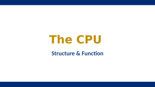 GCSE Computer Architecture CPU FDE Lesson pack | Teaching Resources GCSE Computer Architecture CPU FDE Lesson pack | Teaching Resources