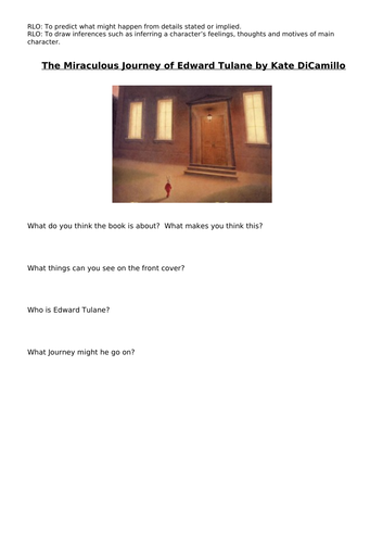 The Miraculous Journey of Edward Tulane by Kate DiCamillo Full English ...