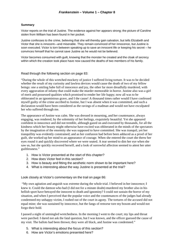 Frankenstein Worksheets | Teaching Resources