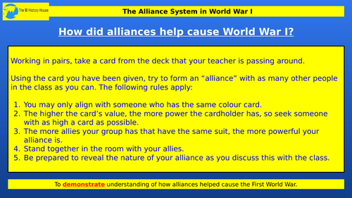 IB History - Alliances in World War I | Teaching Resources