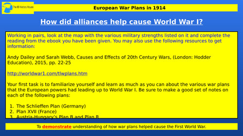 IB History - War Plans | Teaching Resources