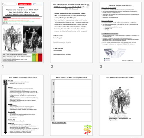 GCSE Germany | Hitler becomes Chancellor | Teaching Resources