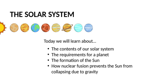 GCSE Physics: The Solar System Lesson Powerpoint | Teaching Resources