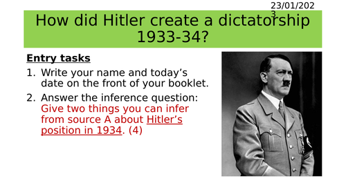 GCSE Germany | Rise to dictatorship | Teaching Resources