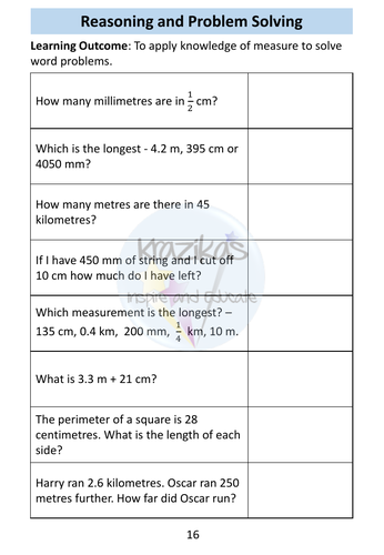 Length Workbook - Functional Skills Maths - Entry Level 3 | Teaching ...