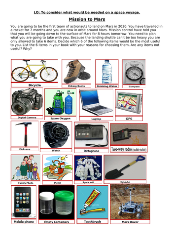 Space or Earth, Sun and moon activities | Teaching Resources