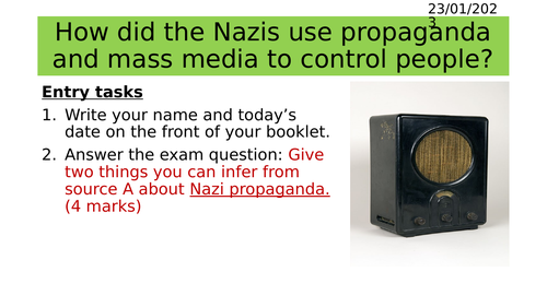 GCSE Germany | Nazi Propaganda | Teaching Resources