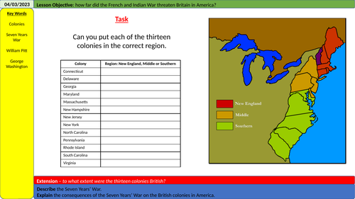 The Seven Years' War | Teaching Resources