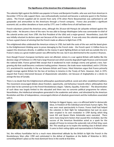 The Significance of the American Revolution | Teaching Resources